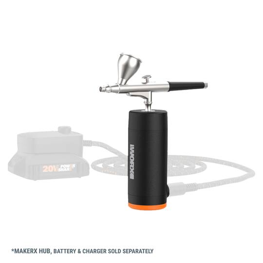 Worx® Makerx™ Power Share 20v Cordless Air Brush Rotary Tool Attachment